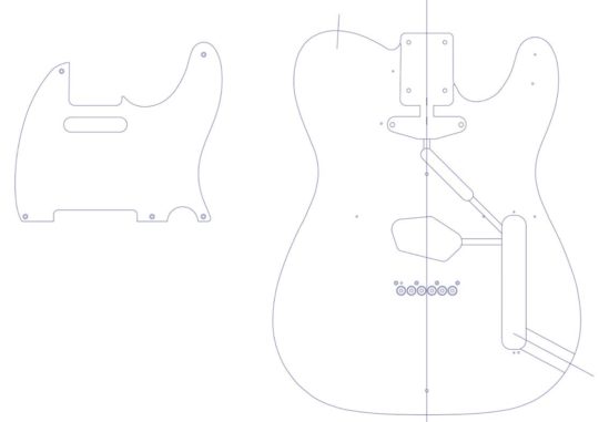 Fender Telecaster Guitar Templates | Electric Herald