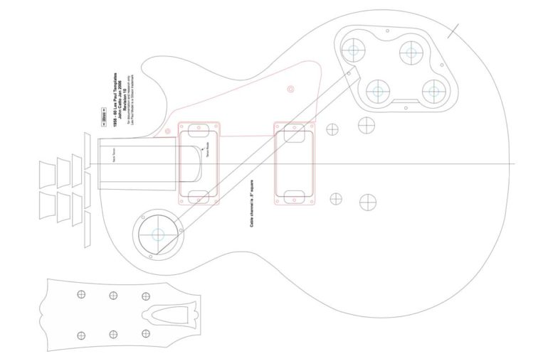 Gibson Les Paul Guitar Templates | Electric Herald