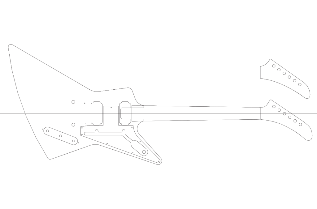 Gibson Explorer Guitar Templates | Electric Herald