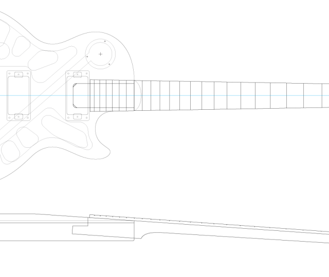 Guitar DXF - Gibson Les Paul Junior (Double-Cut) | Electric Herald