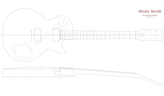 Gibson Les Paul Custom (25.5") Template | Electric Herald