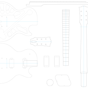 Guitar DXF - Gibson Les Paul Custom | Electric Herald