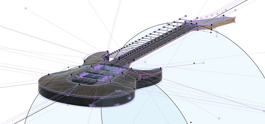 CAD Guitar Model - JTB-II | Electric Herald