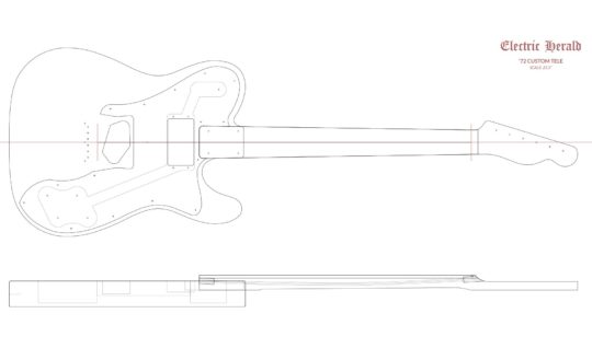Fender Telecaster Router Templates ('72 Custom) | Electric Herald