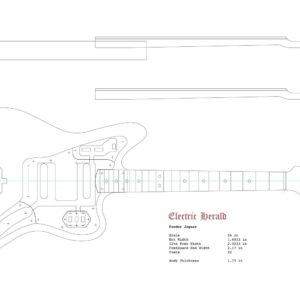 Fender Jaguar Router Templates | Electric Herald