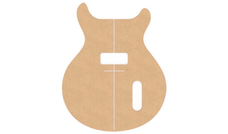 Gibson Les Paul Jr (Double Cut) Router Templates | Electric Herald
